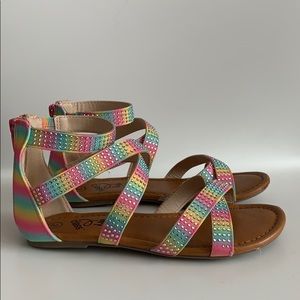 art class Shoes | Freya Gold Metallic Gladiator Sandals | Poshmark